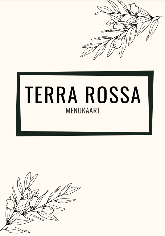 Menukaart – Terra ROSSA